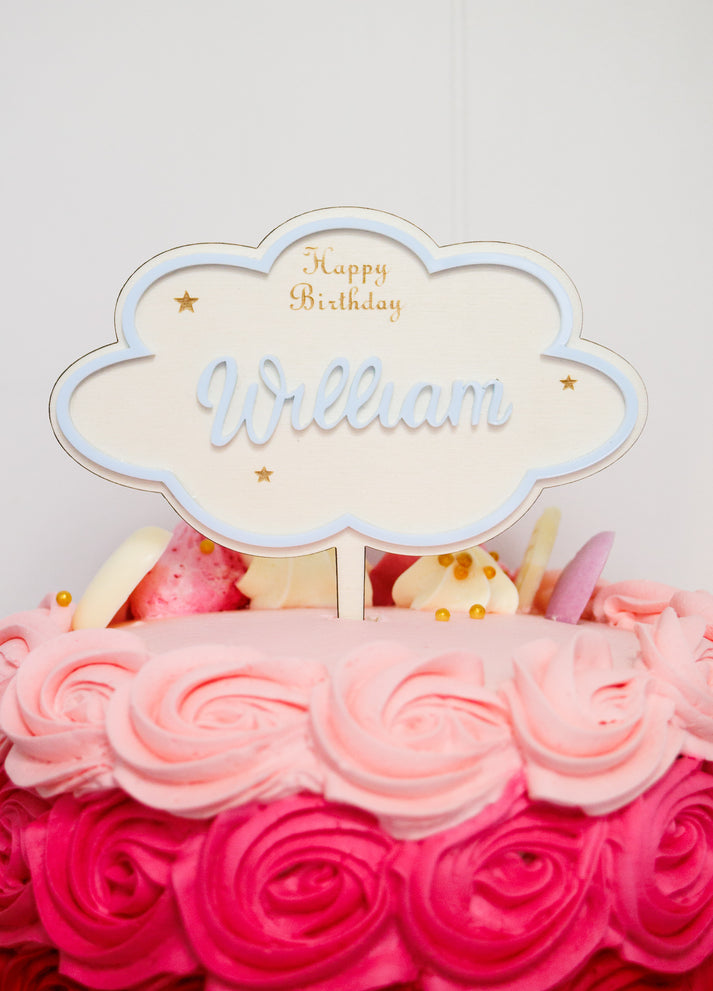 Custom Cloud Birthday Cake Topper – Maxim Displays Range T/A Cambrian ...