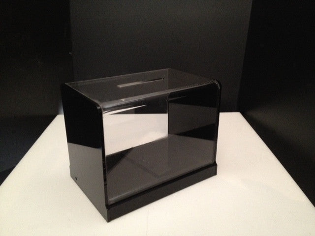 Two Toned Donation Boxes – Maxim Displays Range T/A Cambrian Plastics Ltd