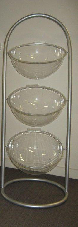 Perspex Bowl Stand 3 Tier – Maxim Displays Range T/A Cambrian Plastics Ltd